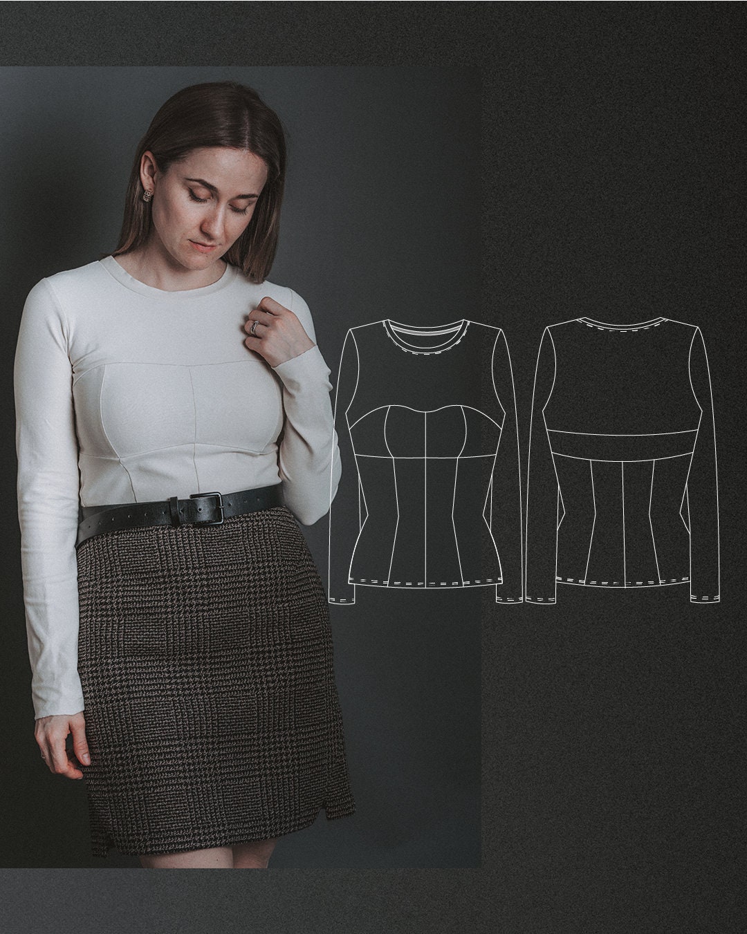 Digital Sewing Pattern Julia Long-sleeved Top - Etsy