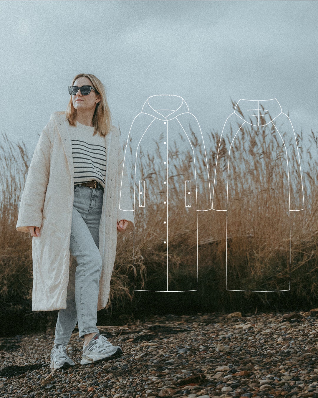 Digital Sewing Pattern Grace Padded Jacket - Etsy