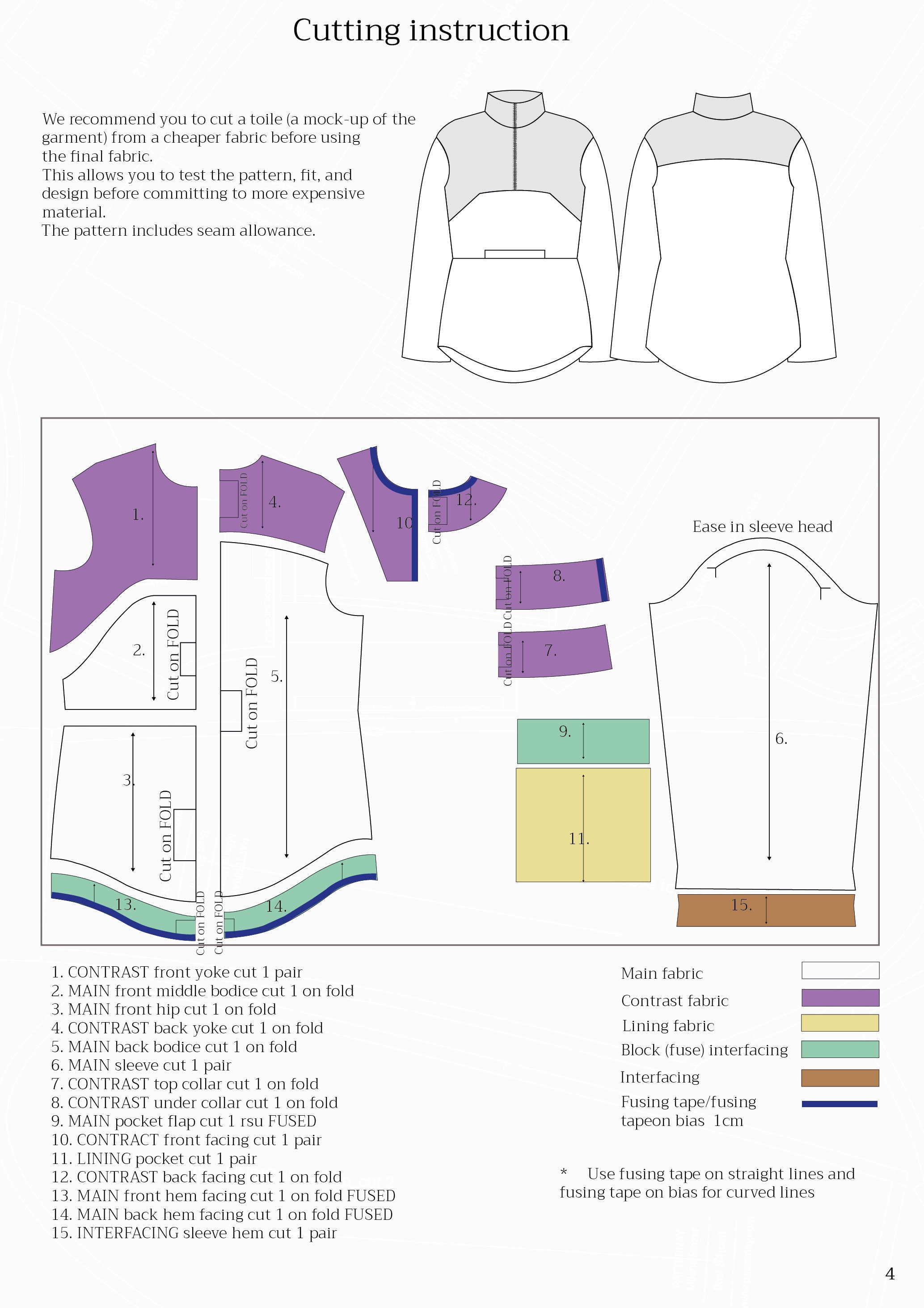 Digital Sewing Pattern Amy Sweatshirt - Etsy