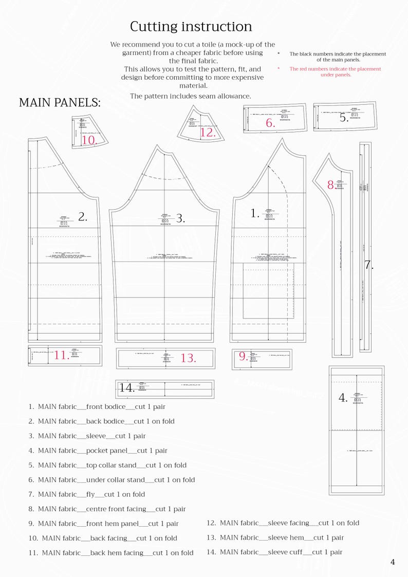 Digital Sewing Pattern Chloe Parka Coat - Etsy