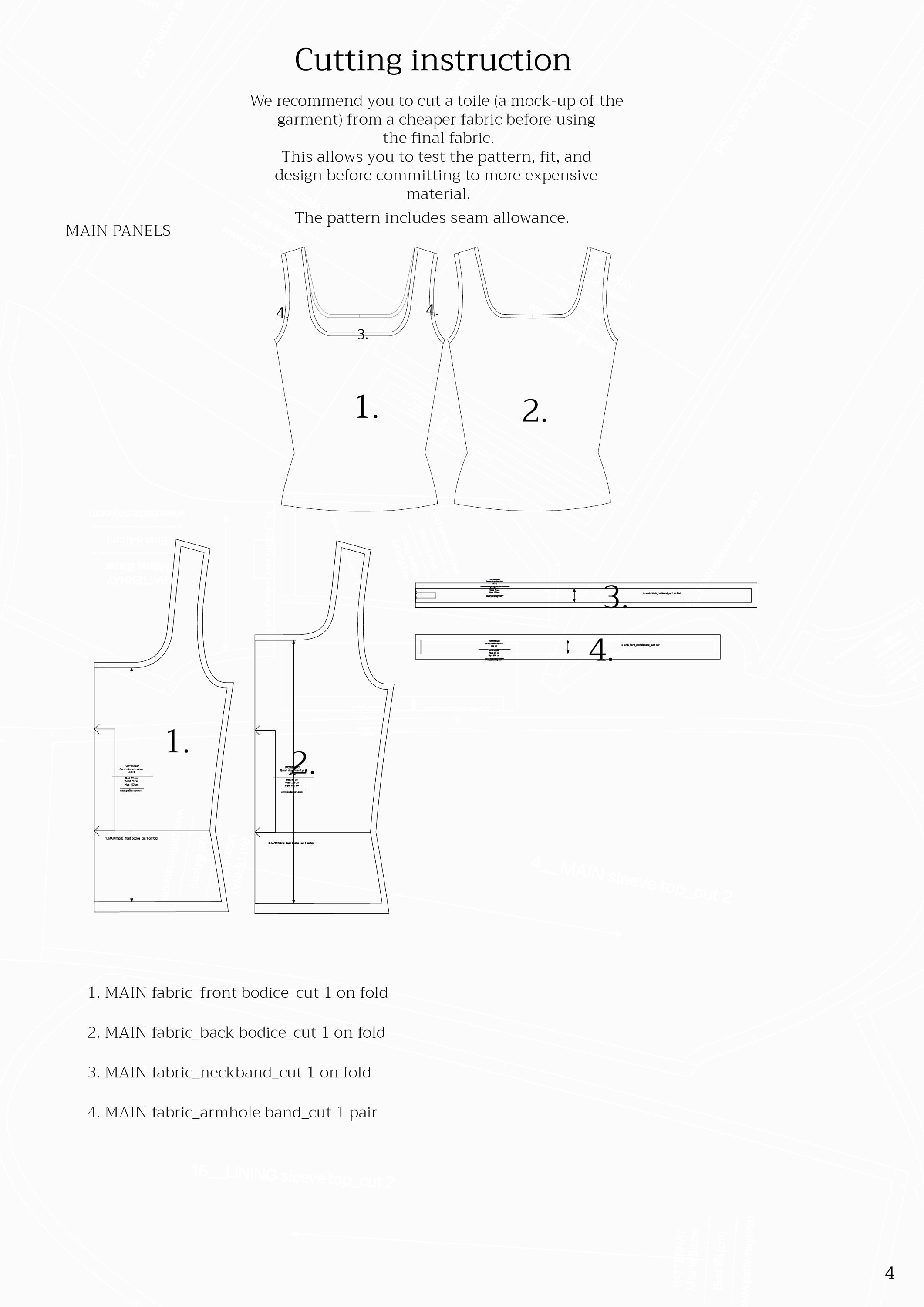 Digital Sewing Pattern Sarah Sleeveless Top - Etsy