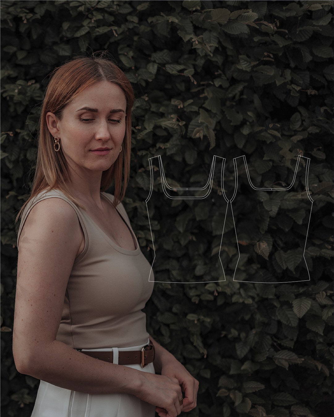 Digital Sewing Pattern Sarah Sleeveless Top - Etsy