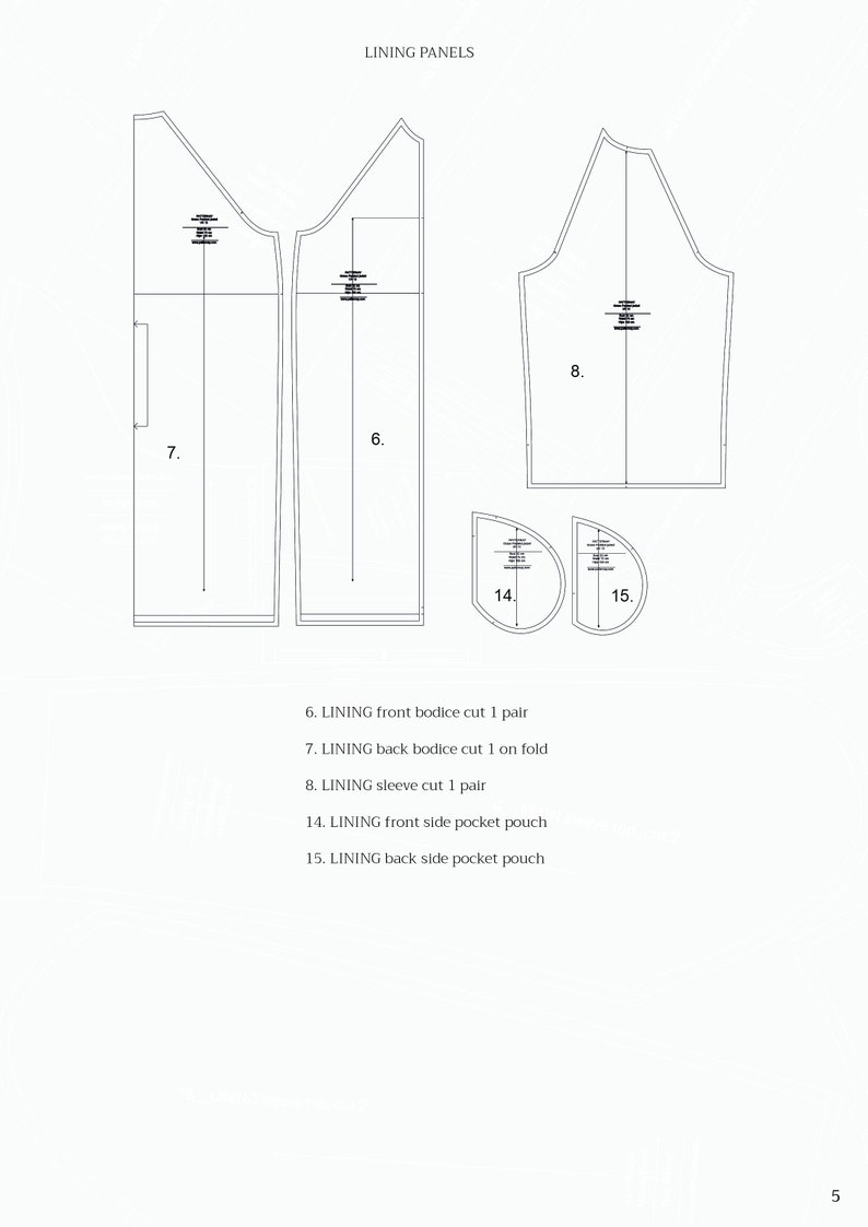 Digital Sewing Pattern Grace Padded Jacket - Etsy UK