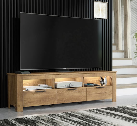 Oak effect tv cabinet store