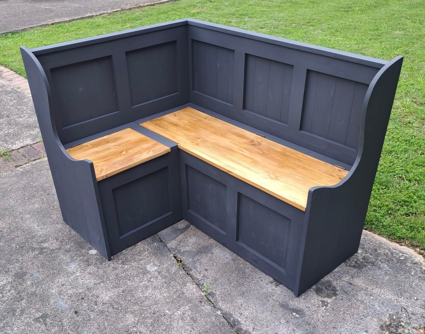 L Shape Monks Bench 4ft X 3ft - Etsy