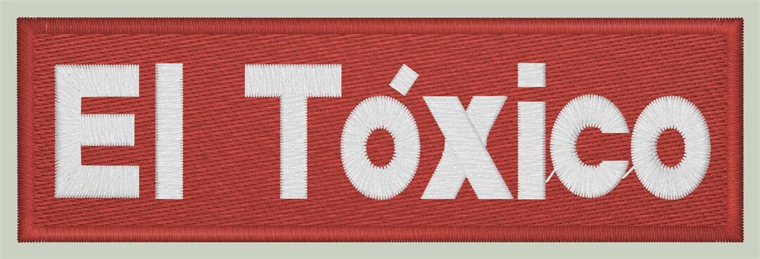 El Toxico Embroidery File - Etsy
