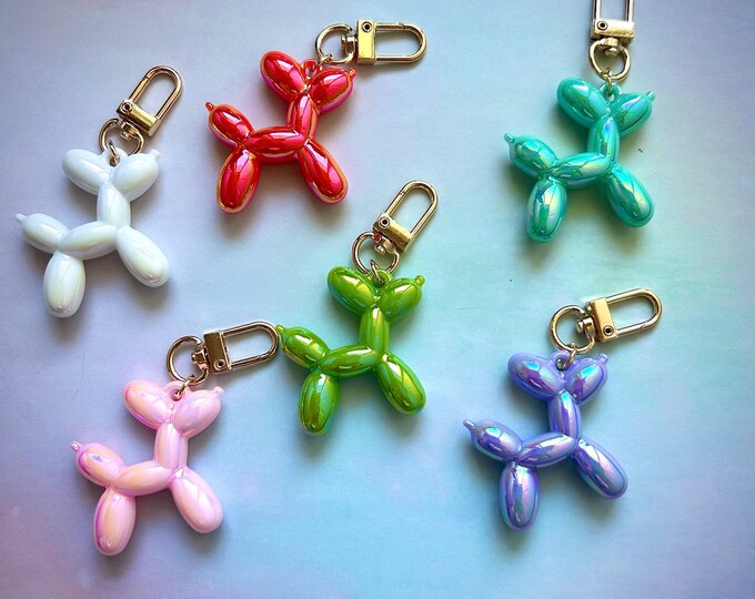 Balloon Animal Key Chain - Etsy