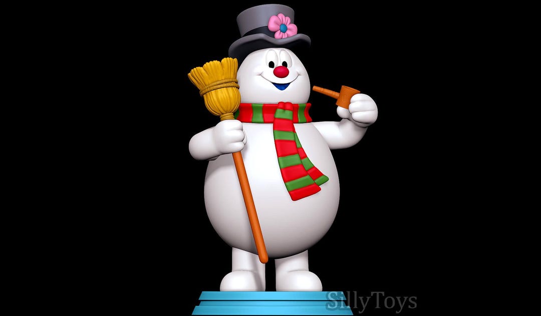 Frosty the Snowman Figure,christmas Decor and Gifts, 3D Painted Figures ...