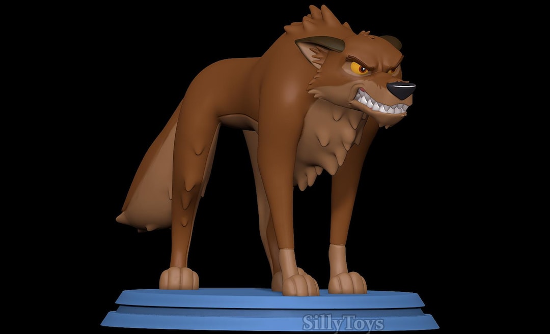 Angry Balto Figure, 3D Painted Figures, Action Figurines, Handmade ...