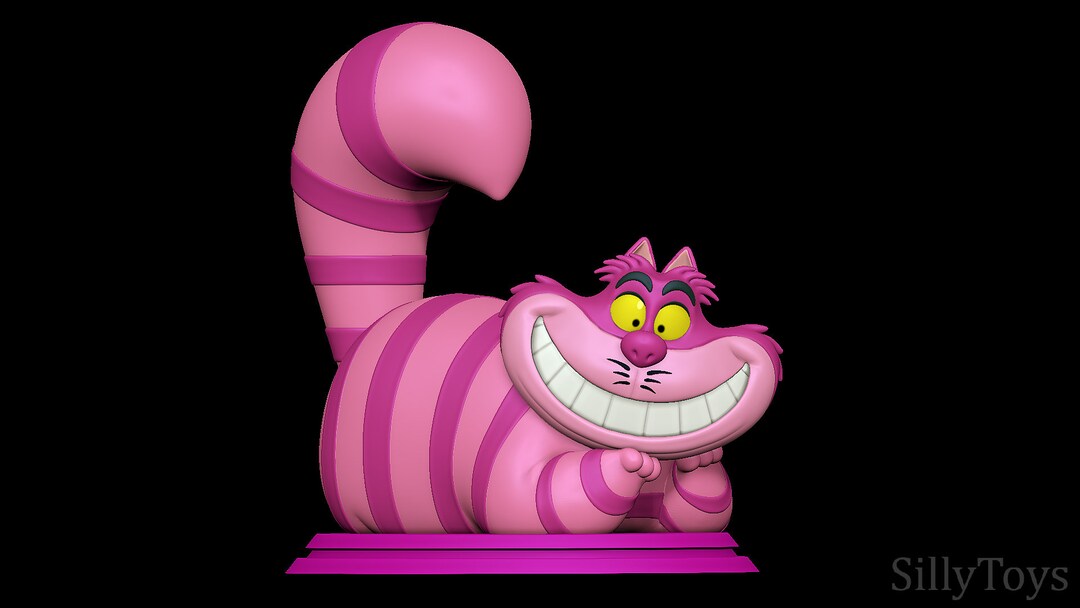 Cheshire Cat Figure, 3D Painted Figures, Action Figurines, Miniature ...