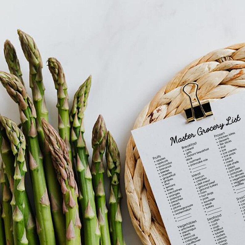 The Ultimate Grocery List for Organized Families Printable A4 Two-page ...