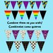 Pride Flags, Printable Banner and Signs, Birthday Gay Party Decoration ...