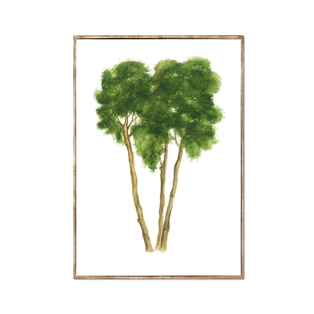 Pine Tree Painting Minimalist Pine Tree Wall Decor Pine Tree Prints ...