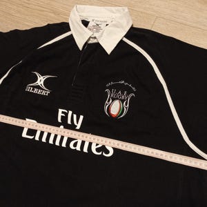 United Arab Emirates Rugby Shirt Jersey Size XL Black Fly Emirates ...