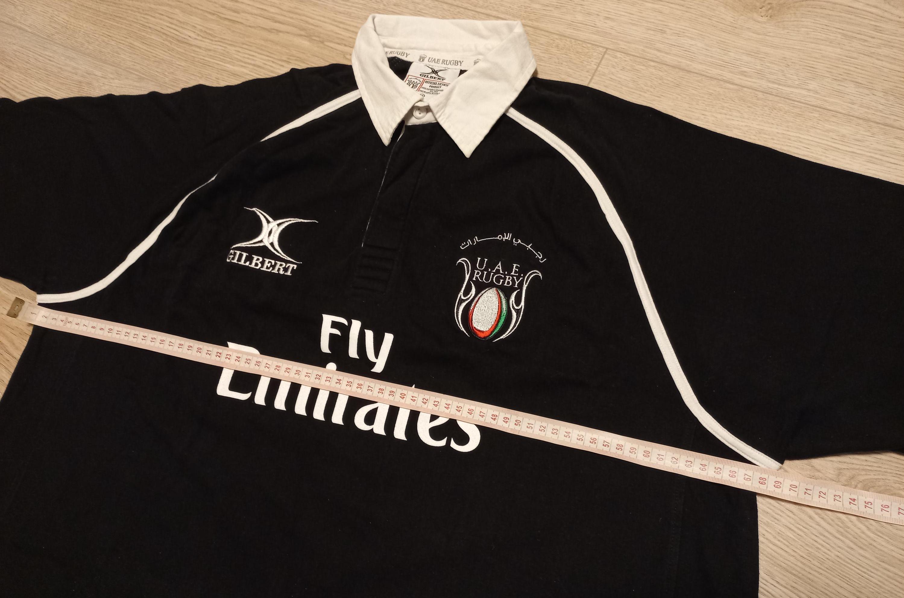United Arab Emirates Rugby Shirt Jersey Size XL Black Fly Emirates ...