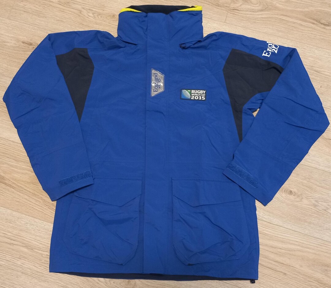 2015 England Rugby World Cup MUSTO Jacket Size M Waterproof Hi-vis Mint ...