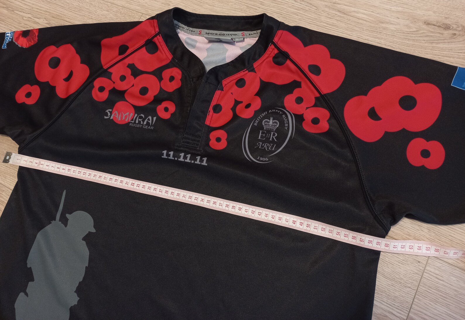 2011 British Army Rugby Shirt 'poppy' Lone Soldier Limited Edition ...