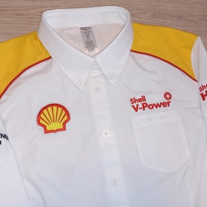 Ferrari Scuderia F1 Women's Shirt Button-down Long Sleeve White/yellow ...