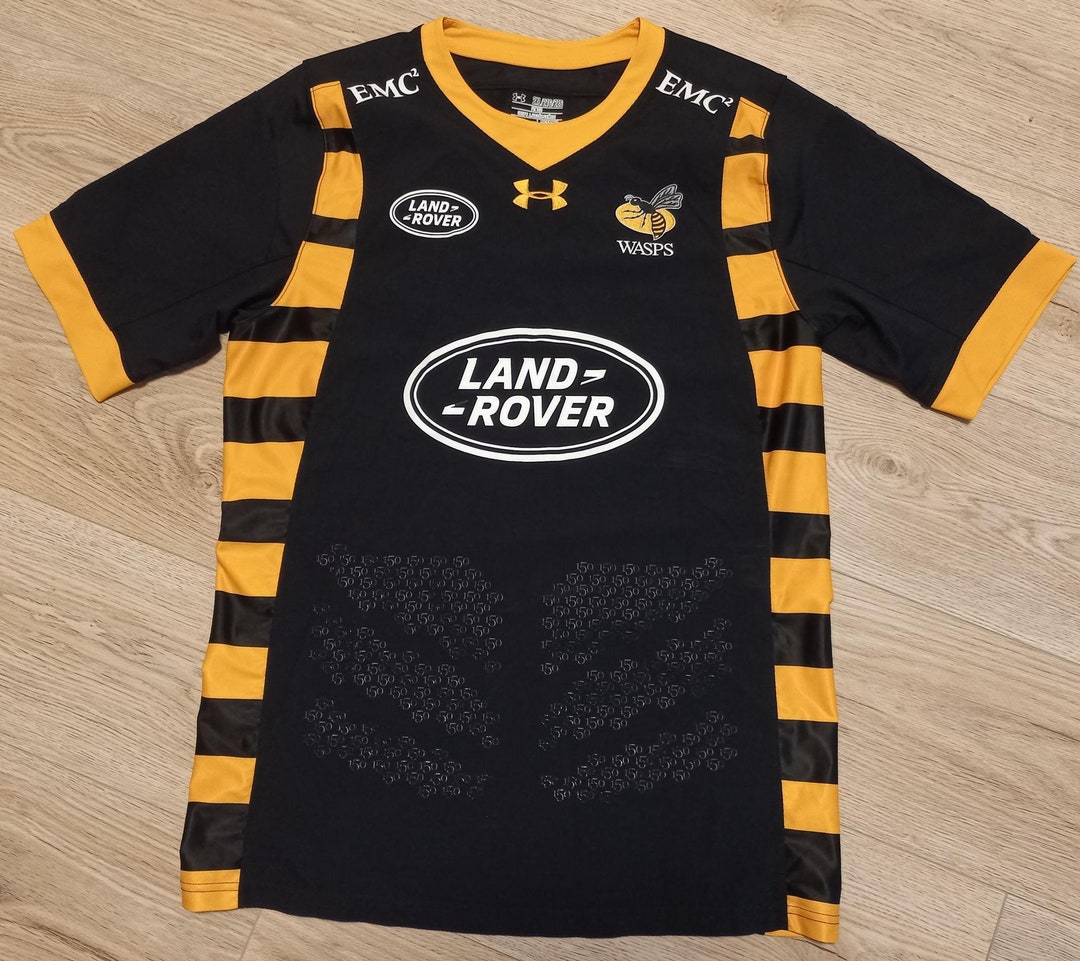 2016/17 London Wasps Rugby Pro-fit Shirt Jersey Heat Gear Land Rover - Etsy
