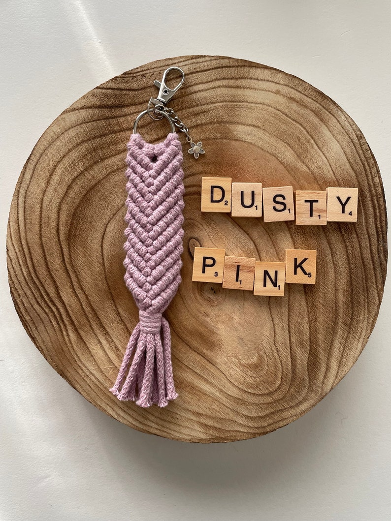 Handmade Macrame Keyring / Twist Keyring / Keychain / Bag Accessories ...