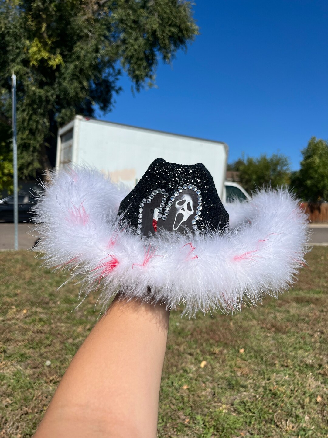 Ghostface Costume Hat - Etsy