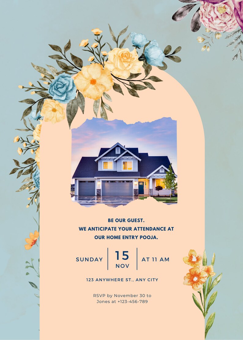 Housewarming Party Invitation Card Home Entry Invitation - Etsy