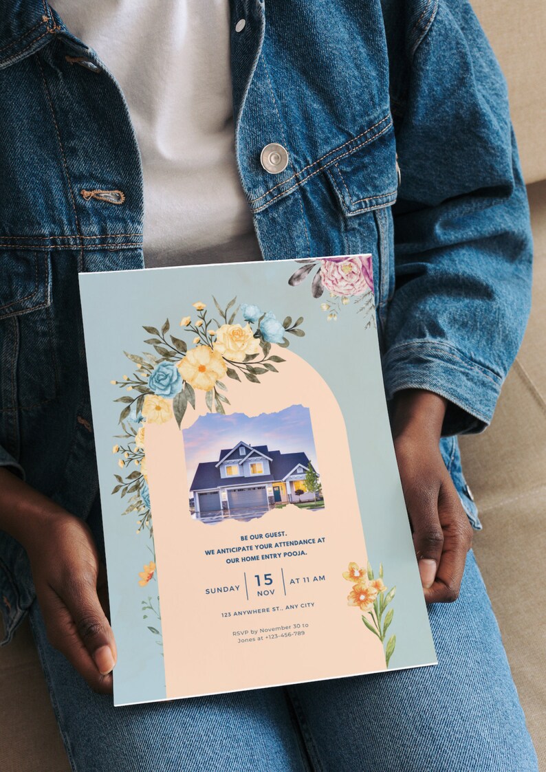 Housewarming Party Invitation Card Home Entry Invitation - Etsy