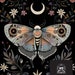Dark Cottagecore Moon Moth Art Print Dark Academia Moth Print Moth Art ...