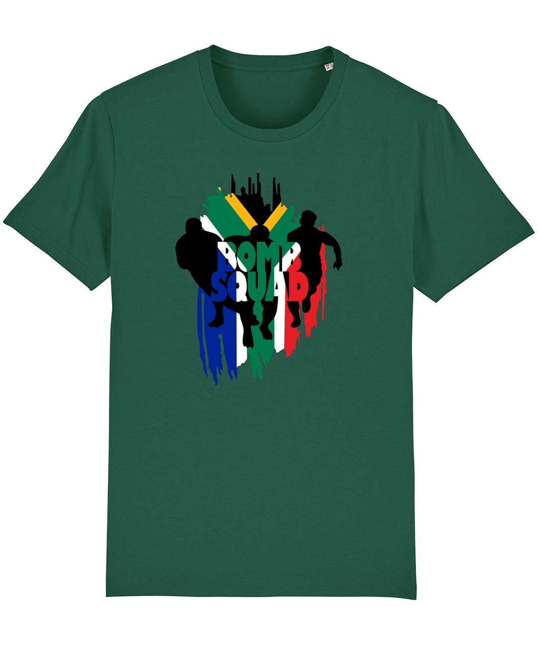 South African Springbok Bomb Squad Flag Supporters T-shirt - Etsy