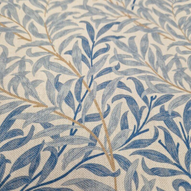 Morris Willow Bough Mini in Saxe, 100% Cotton Print, Curtain Fabric ...