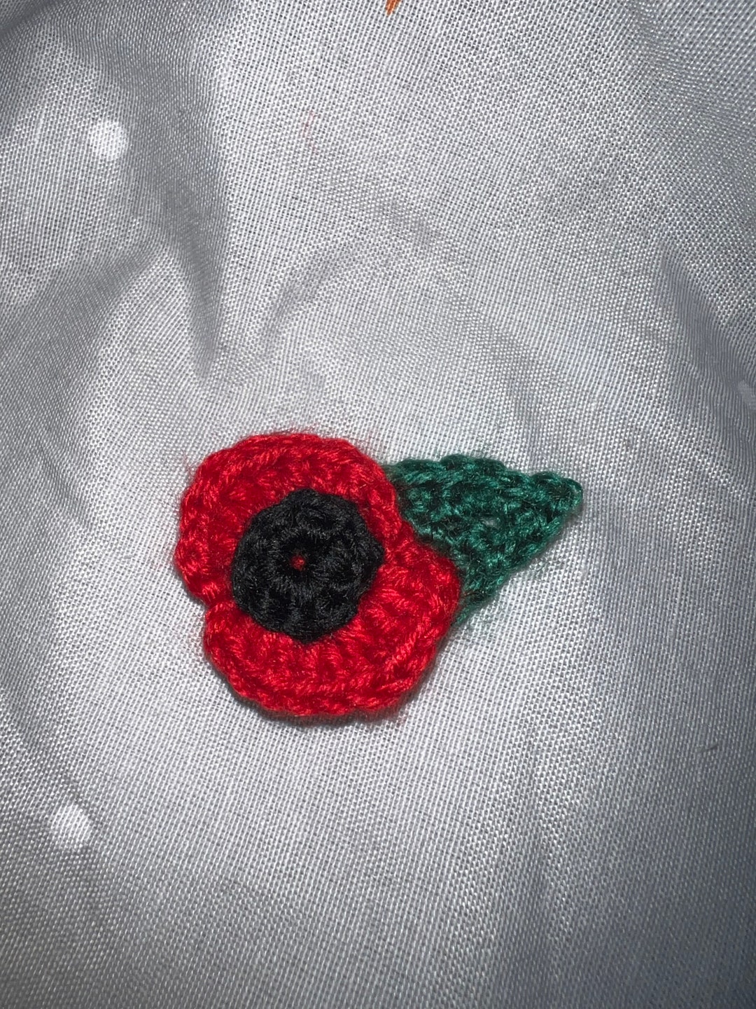 4cm Remembrance Day Poppy Crochet - Etsy