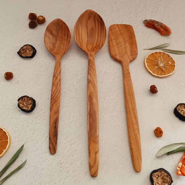 Olive Wood Utensils - Etsy