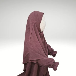 Kids Khimar and Abaya Dress Set Jilbab Eid Ramadan Prayer Dress - Etsy