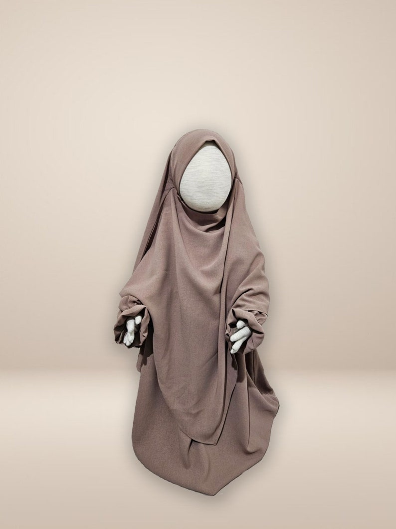 Kids Khimar and Abaya Dress Set Eid Prayer Jilbab Hijab - Etsy