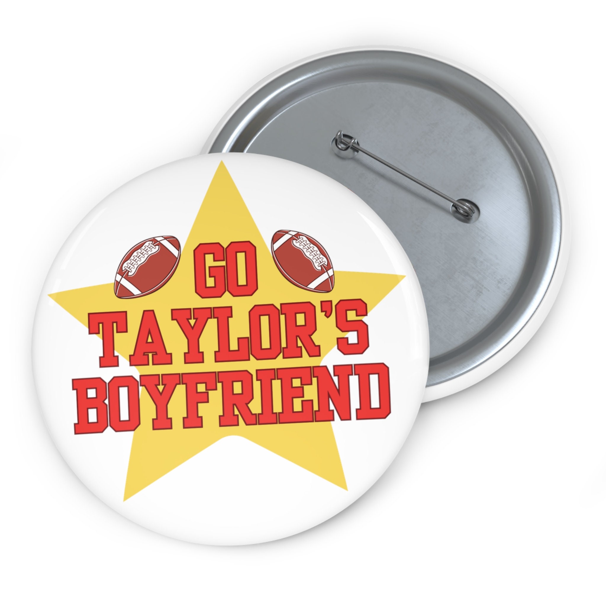 Taylor's Boyfriend Fan Pin Button Go Taylor's Boyfriend Kansas Enamel ...