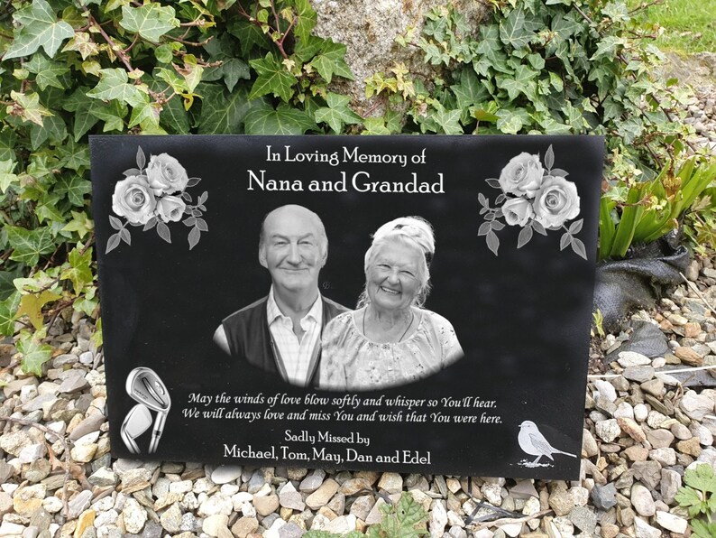 Personalised Laser Engraved Memorial Plaque - Etsy