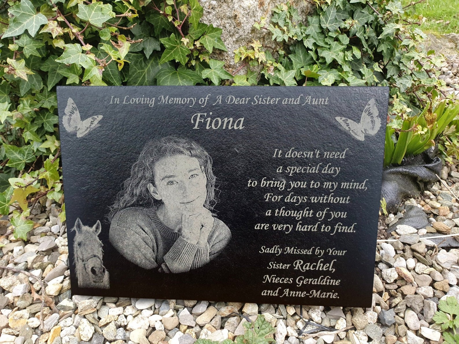 Personalised Laser Engraved Memorial Plaque - Etsy