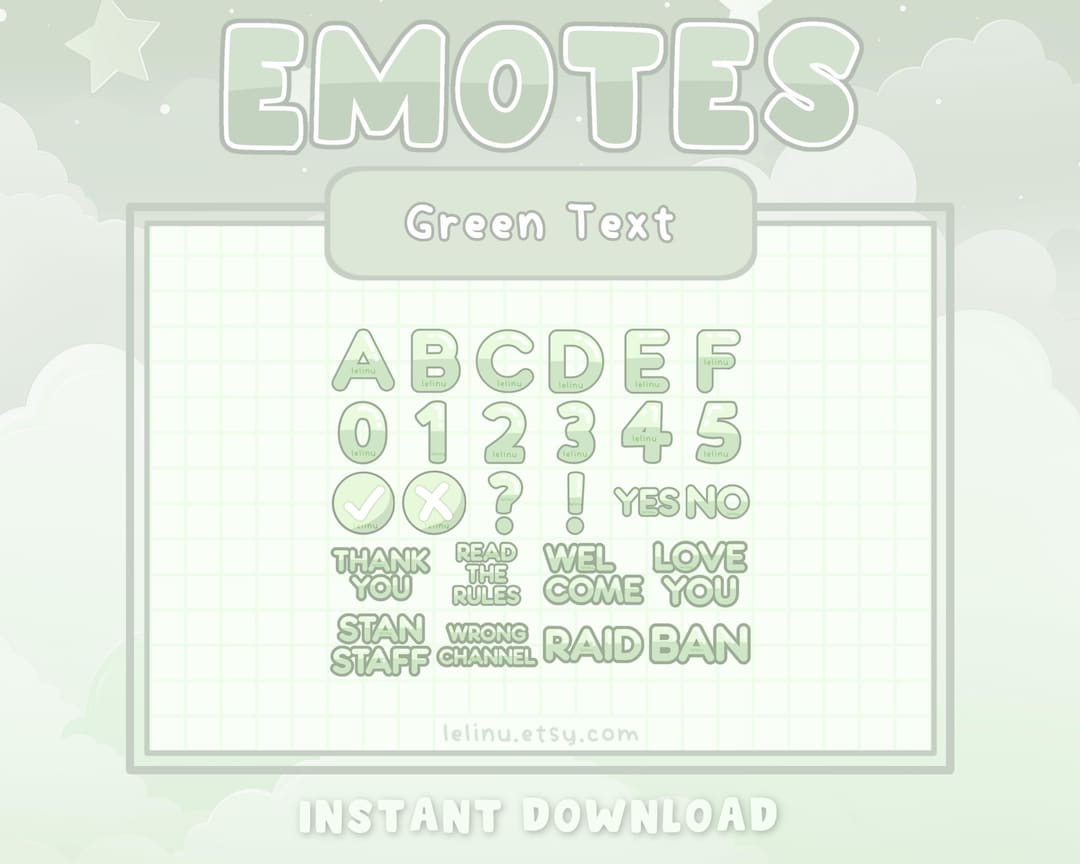 55 Discord Green Text Emotes | Cute | Green | Nature | Cottagecore ...