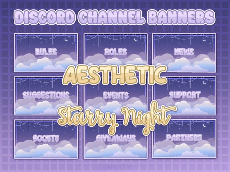30 Starry Night Discord Channel Banners Headers Sleepycore Dreamcore ...