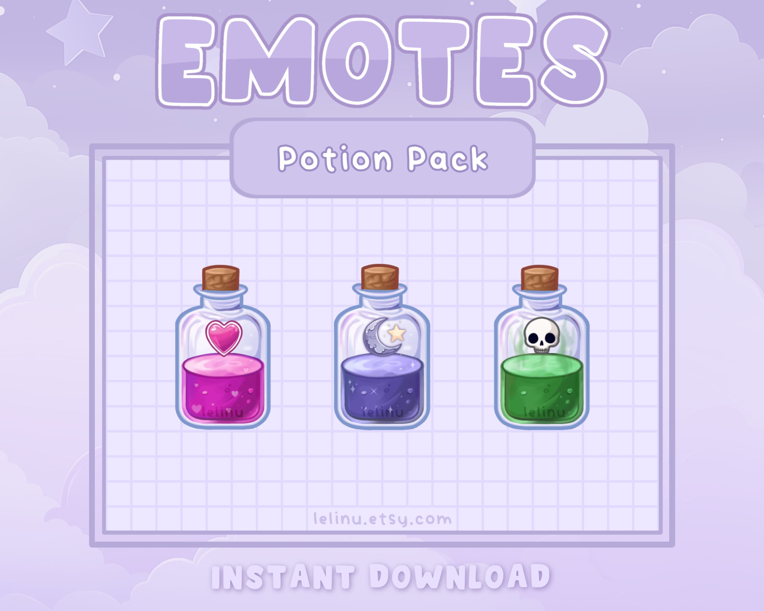 Potion Emotes for Twitch and Discord | Potion Pack | Streamers ...