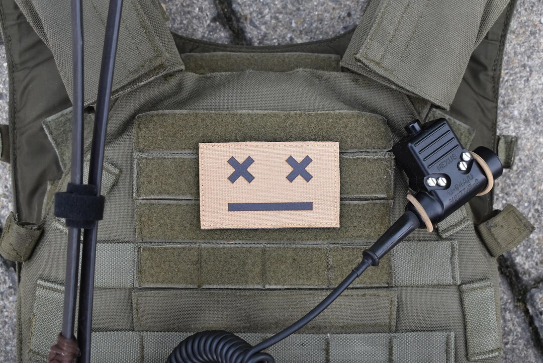 Tactical Smiley Meme Tan Khaki IR Patch Airsoft Halloween - Etsy