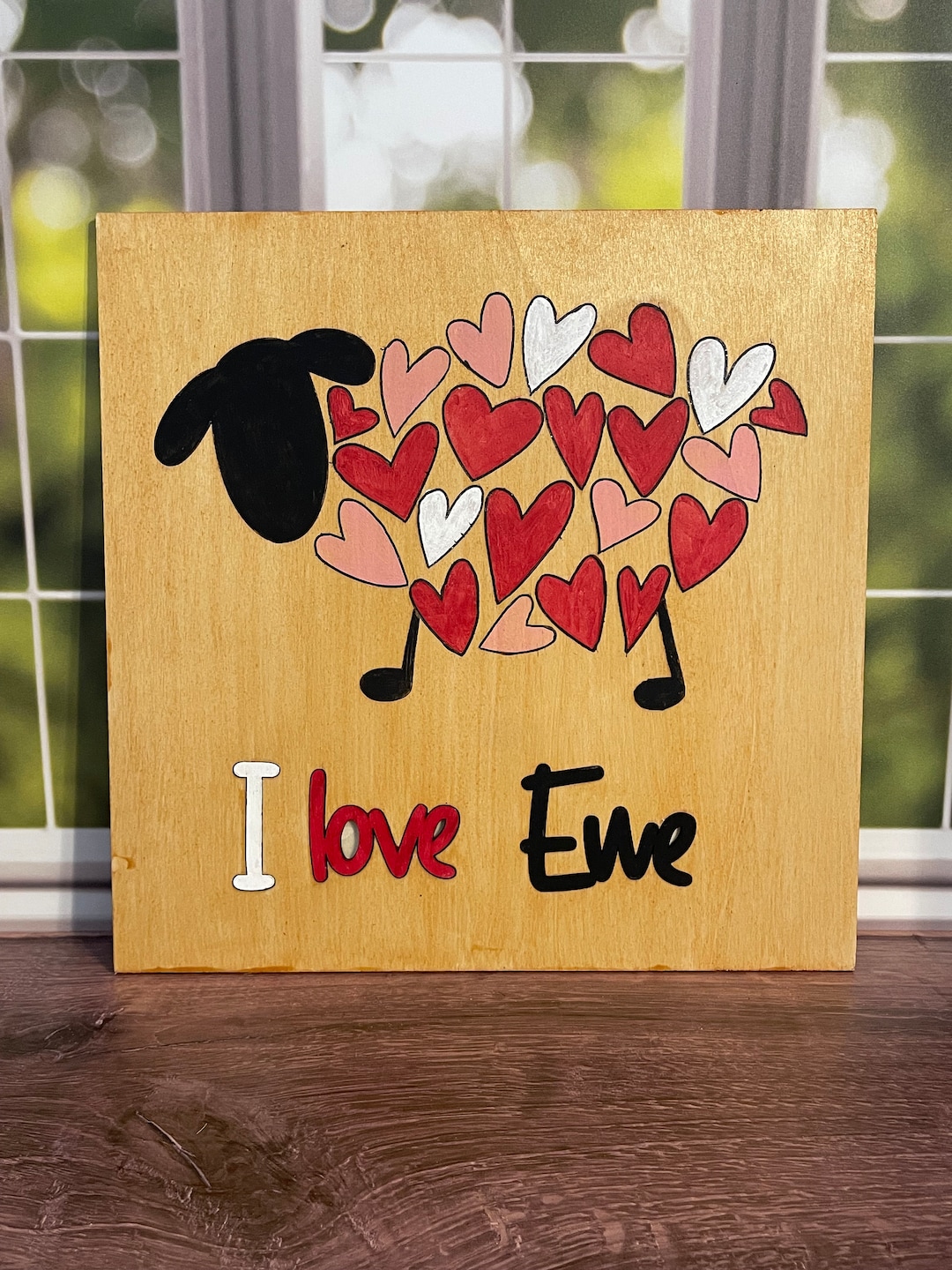 I Love Ewe Sheep Wall Art - Etsy