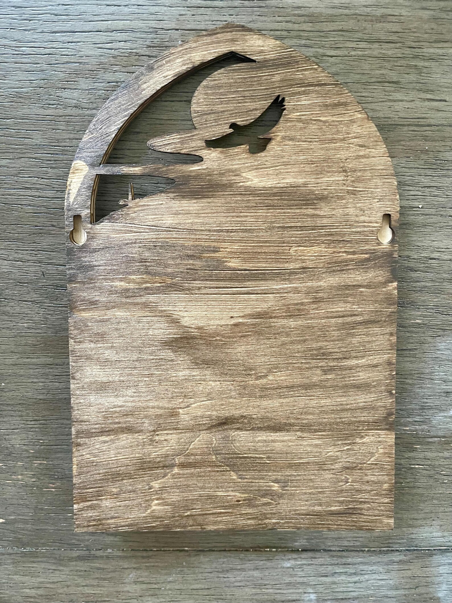 Majestic Bald Eagle Wooden Key Holder With Forest Scene - Etsy