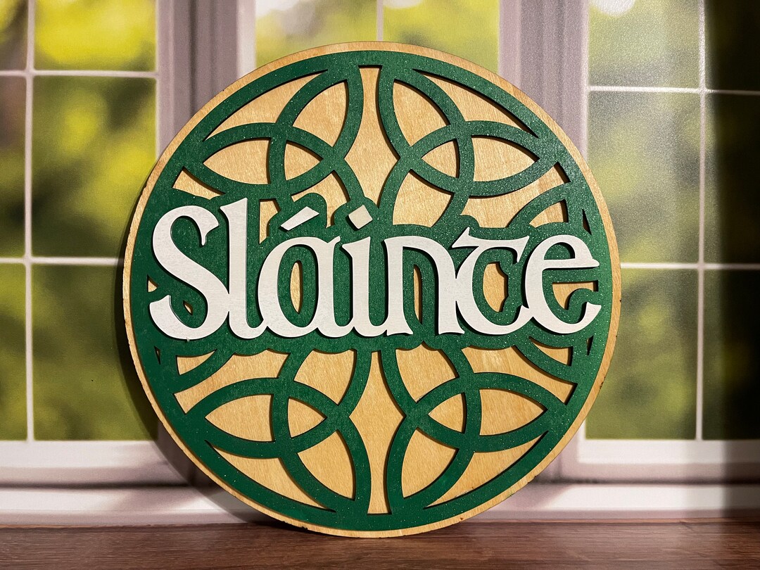Slainte Gaelic Door Hanger - Etsy