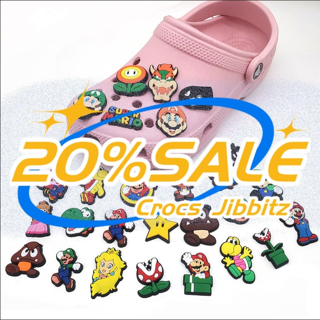 Super Mario Cartoon Croc Jibbitz Bundles Shoes Jibbitz Shoes - Etsy