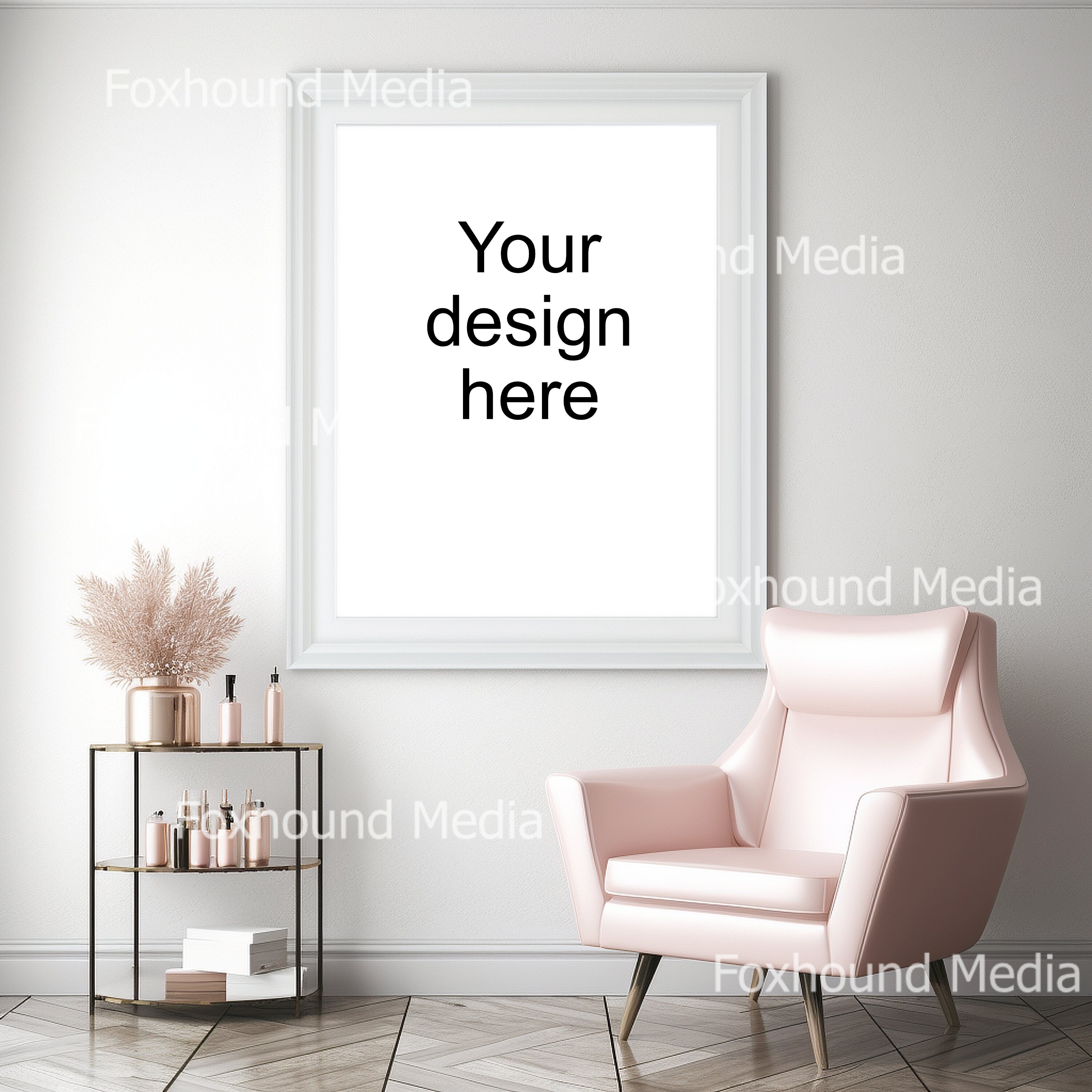 Beauty Salon Mockup, Realistic Mockup, Picture Frame Mockup, Frame Mock ...