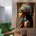 Native American Woman Canvas,,woman Portrait Wall Decoru, Woman Canvas ...
