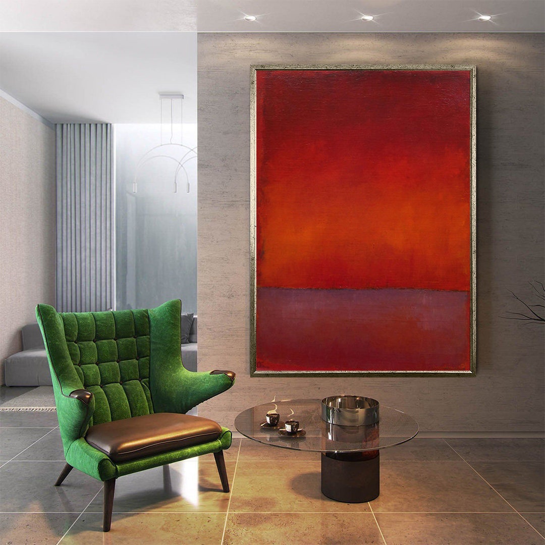 Brick Color Mark Rothko Modern Canvas Mark Rothko Brick Color - Etsy