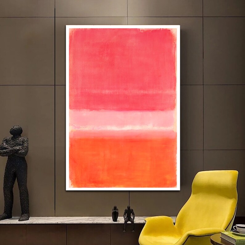 Mark Rothko Canvas orange, Pink Mark Rothko Wall Art,mark Rothko ...