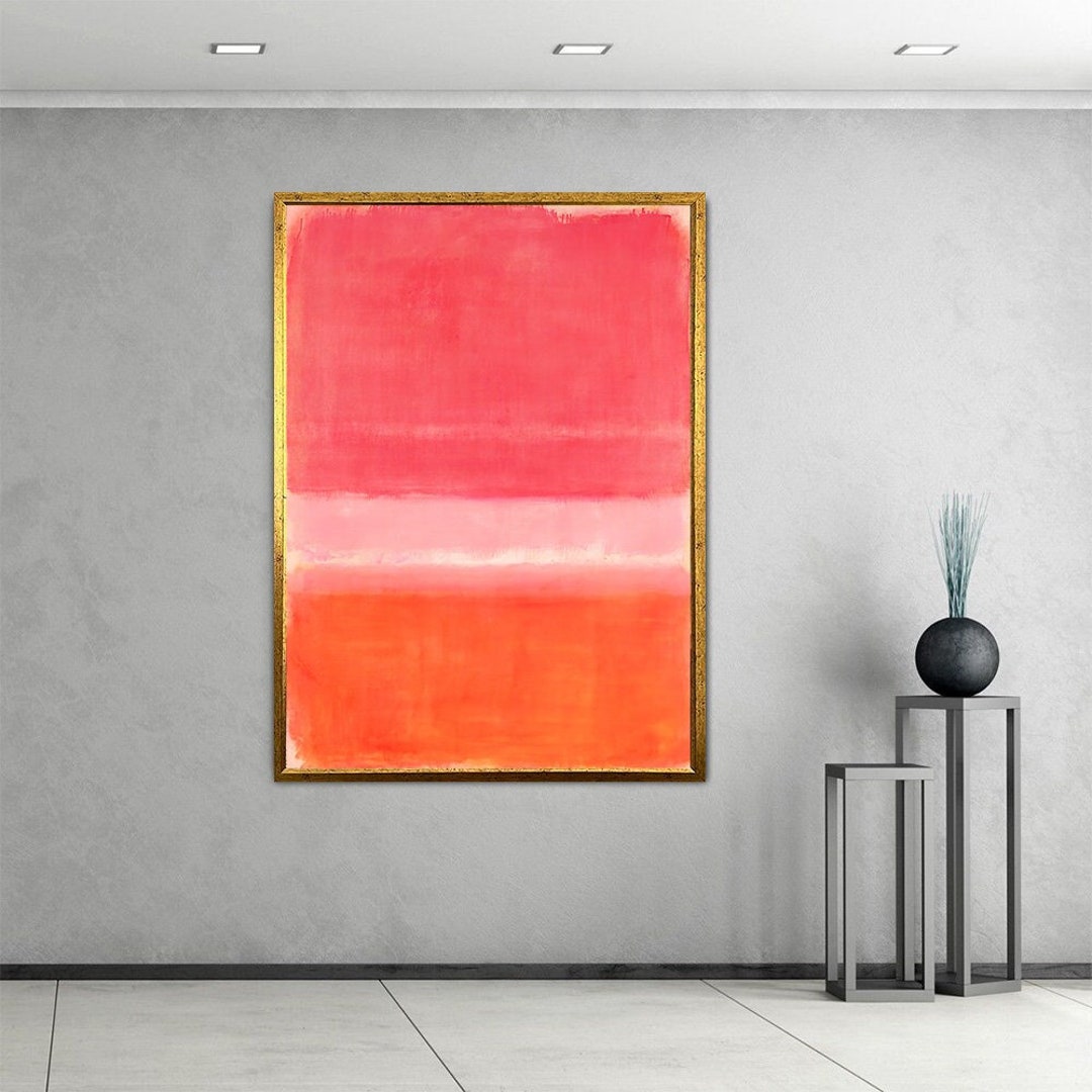 Mark Rothko Canvas orange, Pink Mark Rothko Wall Art,mark Rothko ...